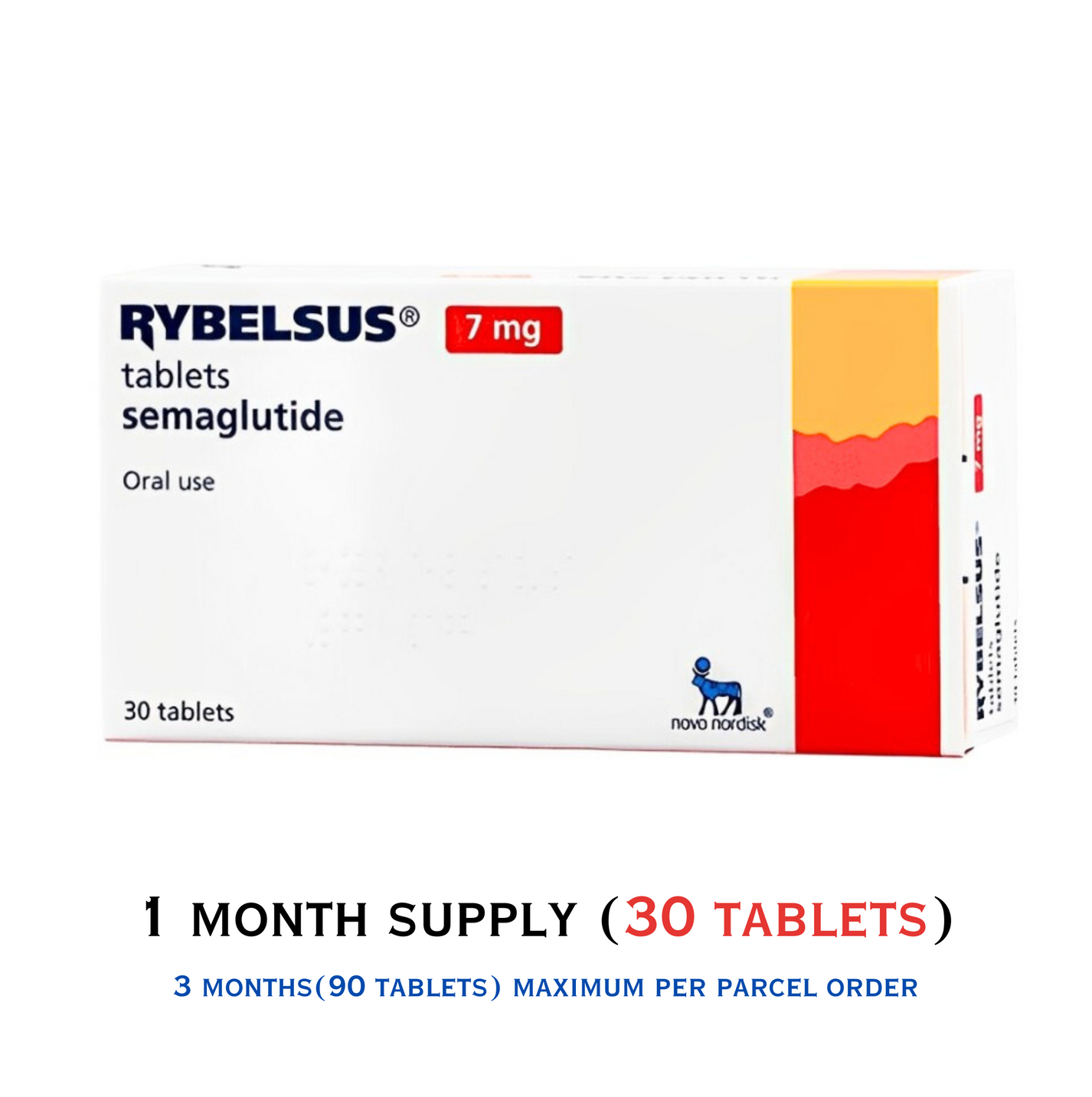 SEMAGLUTIDE RYBELSUS NOVO NORDISK 7MG | 30 Tablets – Thyroid Healing ...