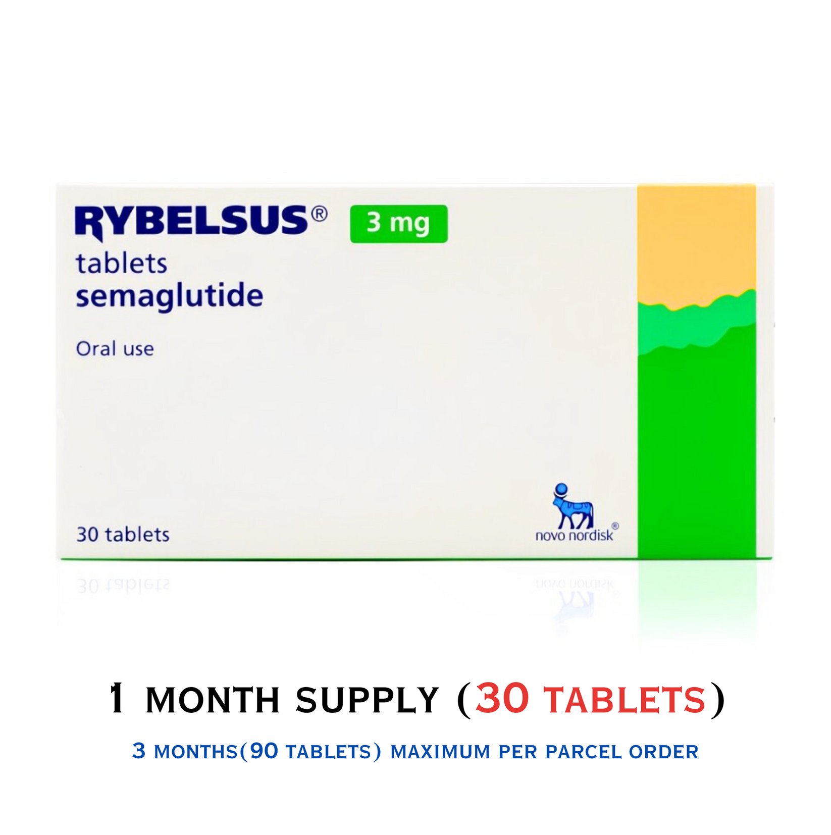 RYBELSUS NOVO NORDISK 3MG | 30 Tablets – Thyroid Vitamins Natural ...